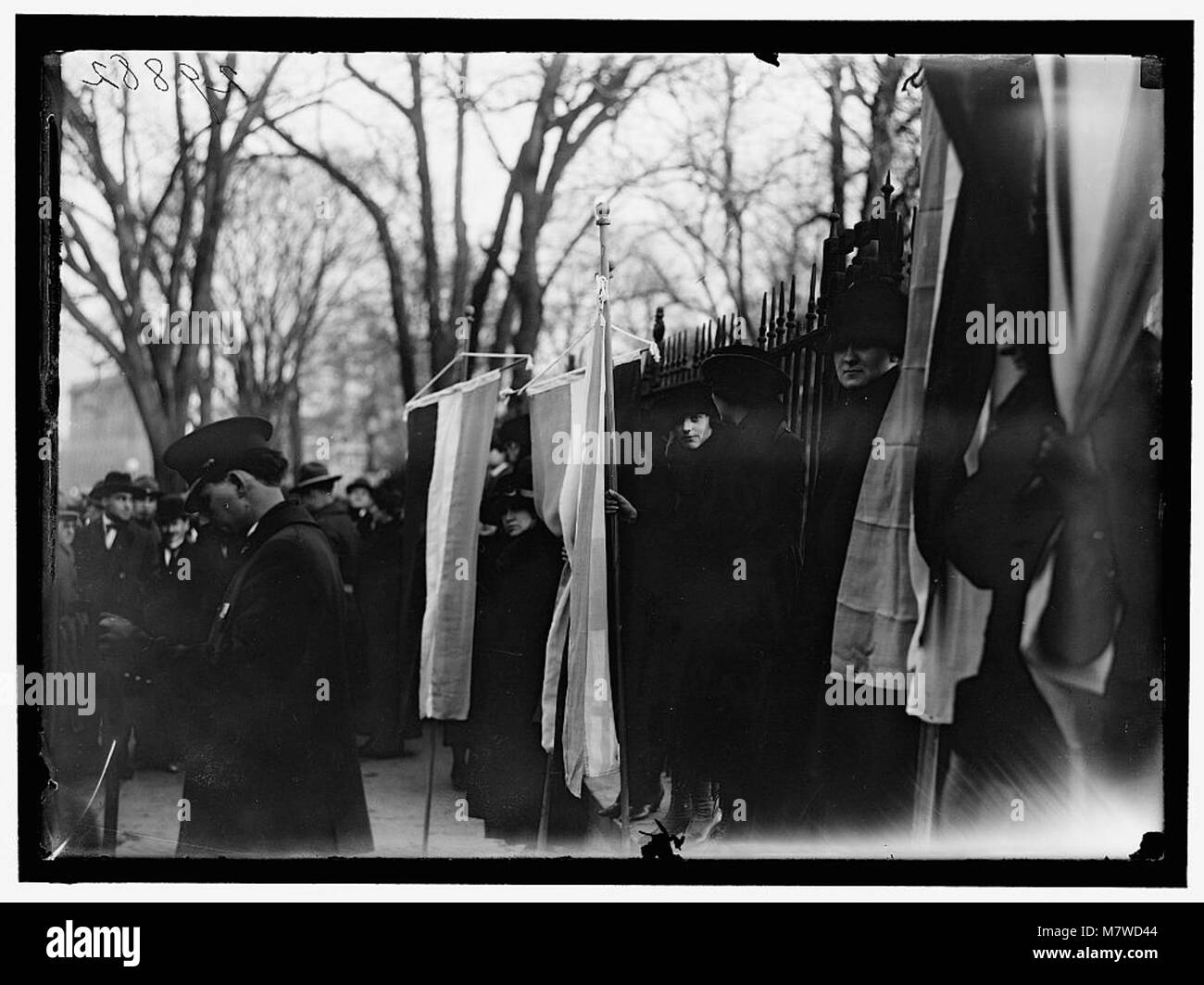 A powerful image depicting the Woman Suffrage movement outside the ...