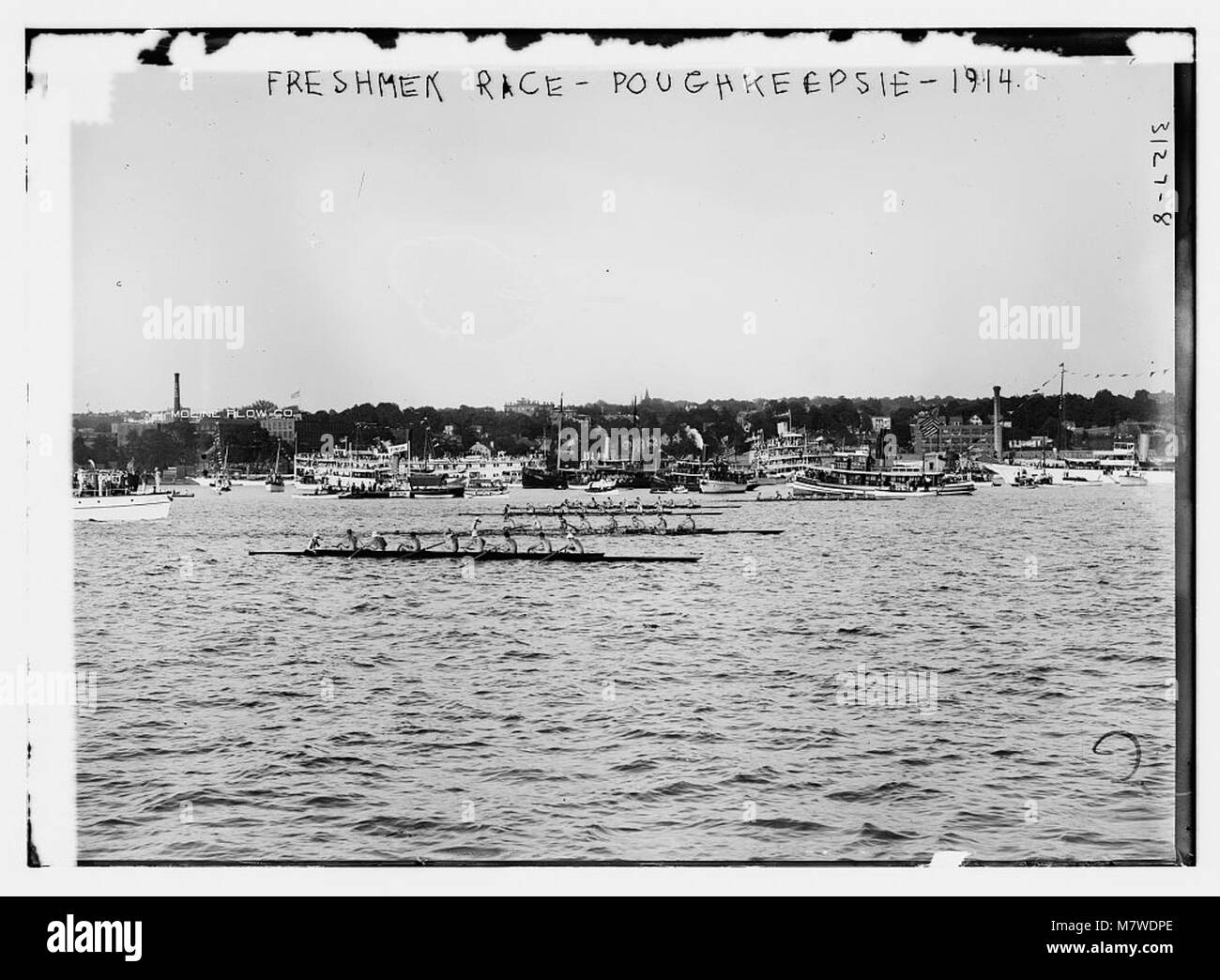 The freshmen race in Poughkeepsie, 1914, showcases an important event ...