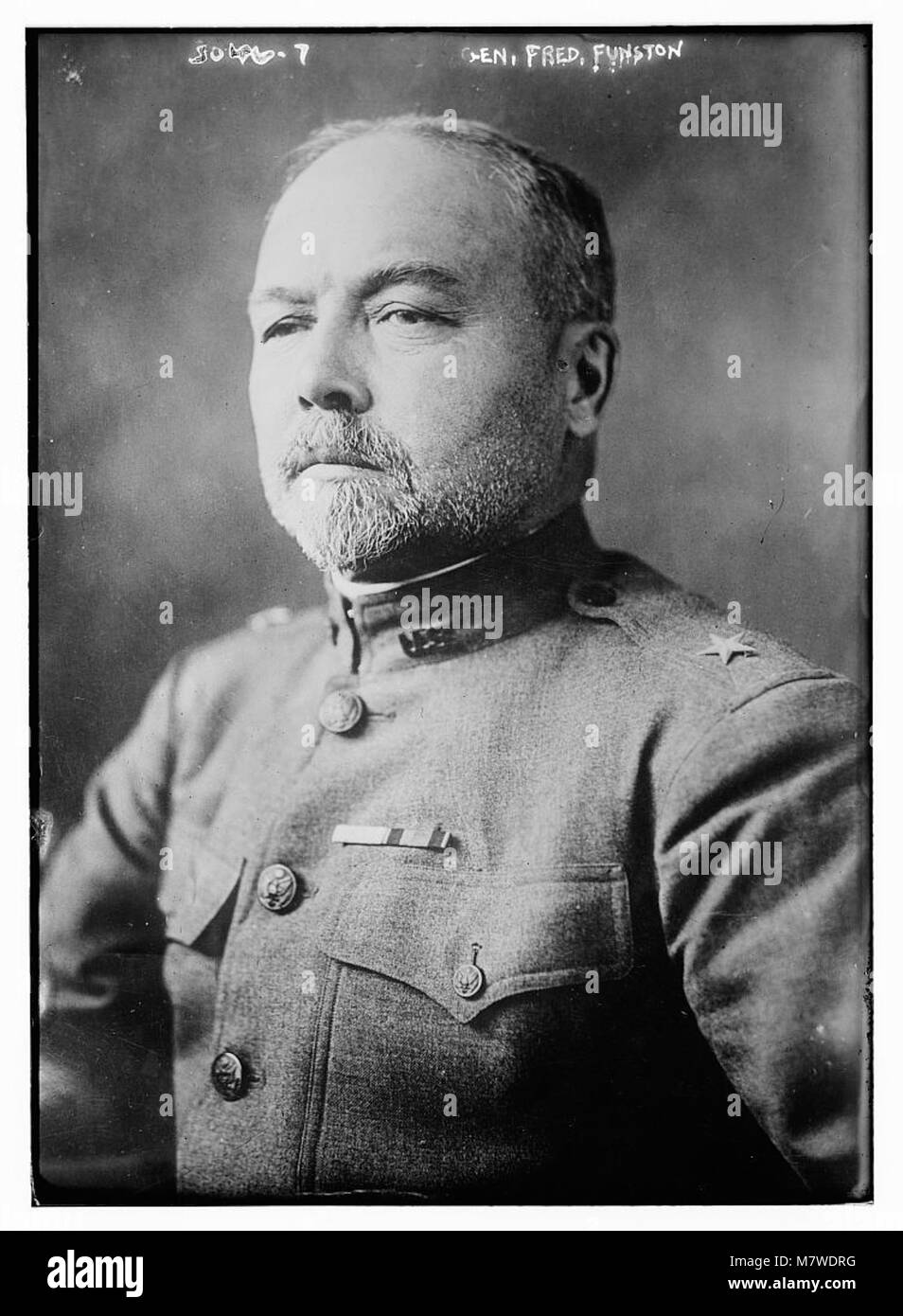 A photograph of General Fred Funston, a prominent U.S. Army officer ...