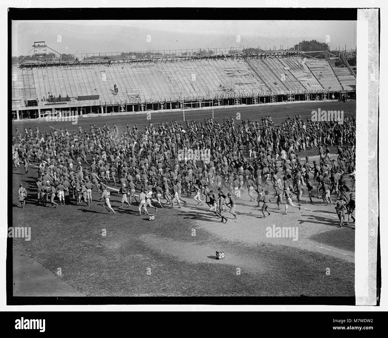 A snapshot from October 6, 1923, depicting a marine game in Georgetown ...