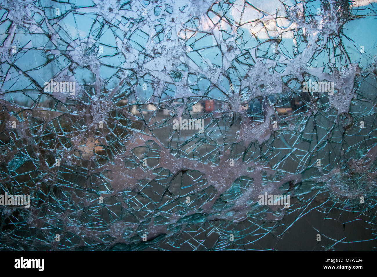 Shattered windscreen hi-res stock photography and images - Alamy