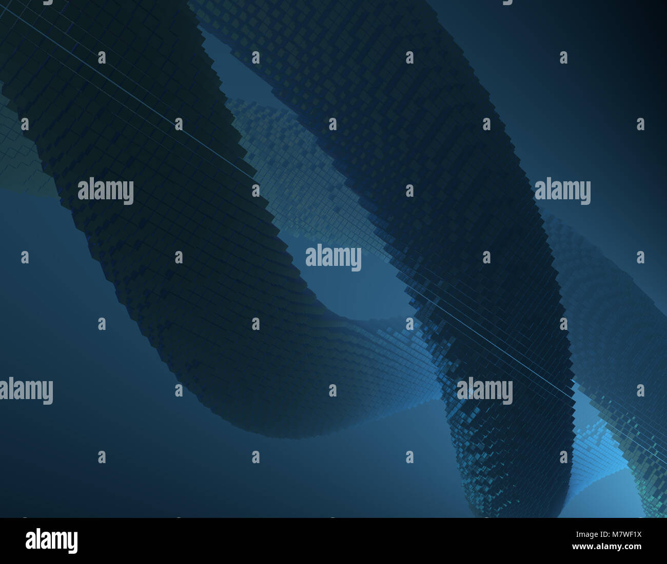 Technology Network Data Transmission, Spiral Pipeline Stock Photo - Alamy