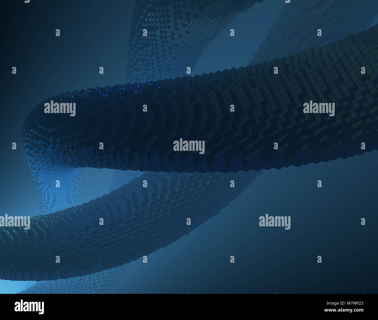 Technology Network Data Transmission, Spiral Pipeline Stock Photo - Alamy