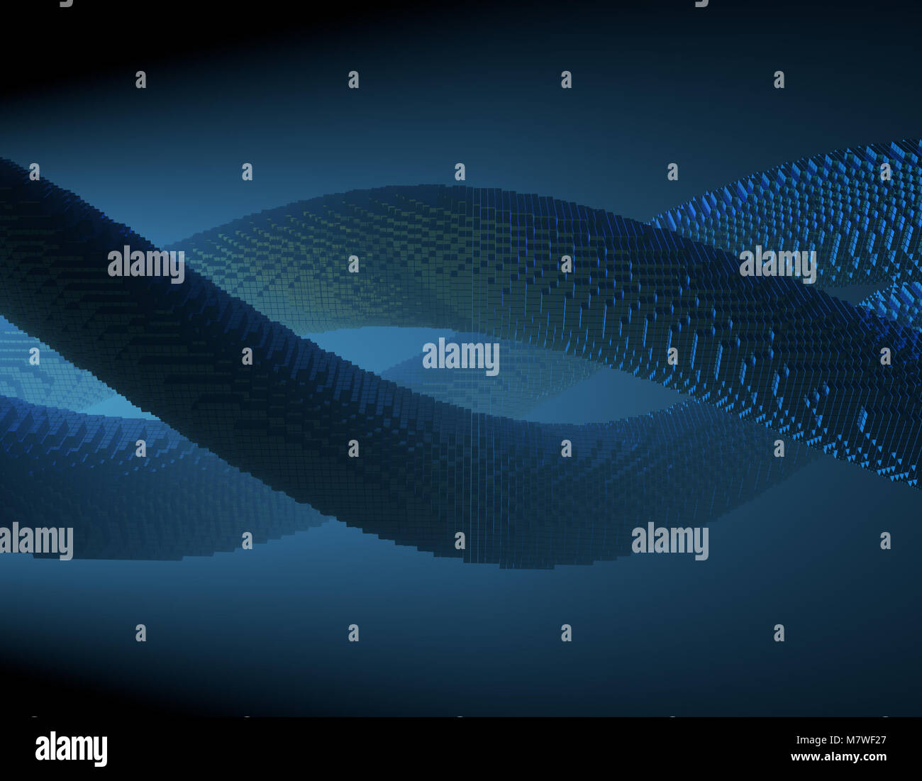 Technology Network Data Transmission, Spiral Pipeline Stock Photo - Alamy