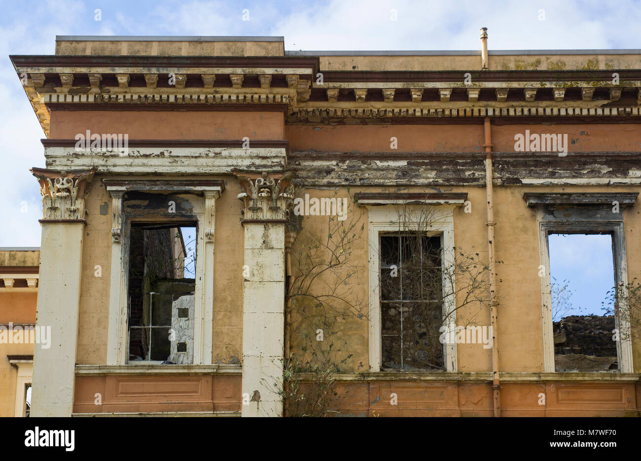 The ruins of the famous Crumlin Road courthouse in Belfast northern ...