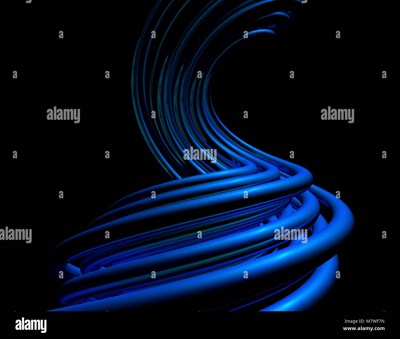 Technology Network Data Transmission, Spiral Pipeline Stock Photo - Alamy