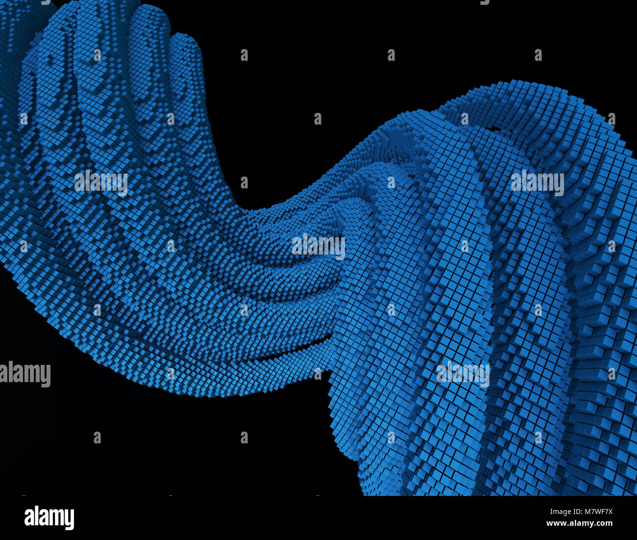Technology Network Data Transmission, Spiral Pipeline Stock Photo - Alamy