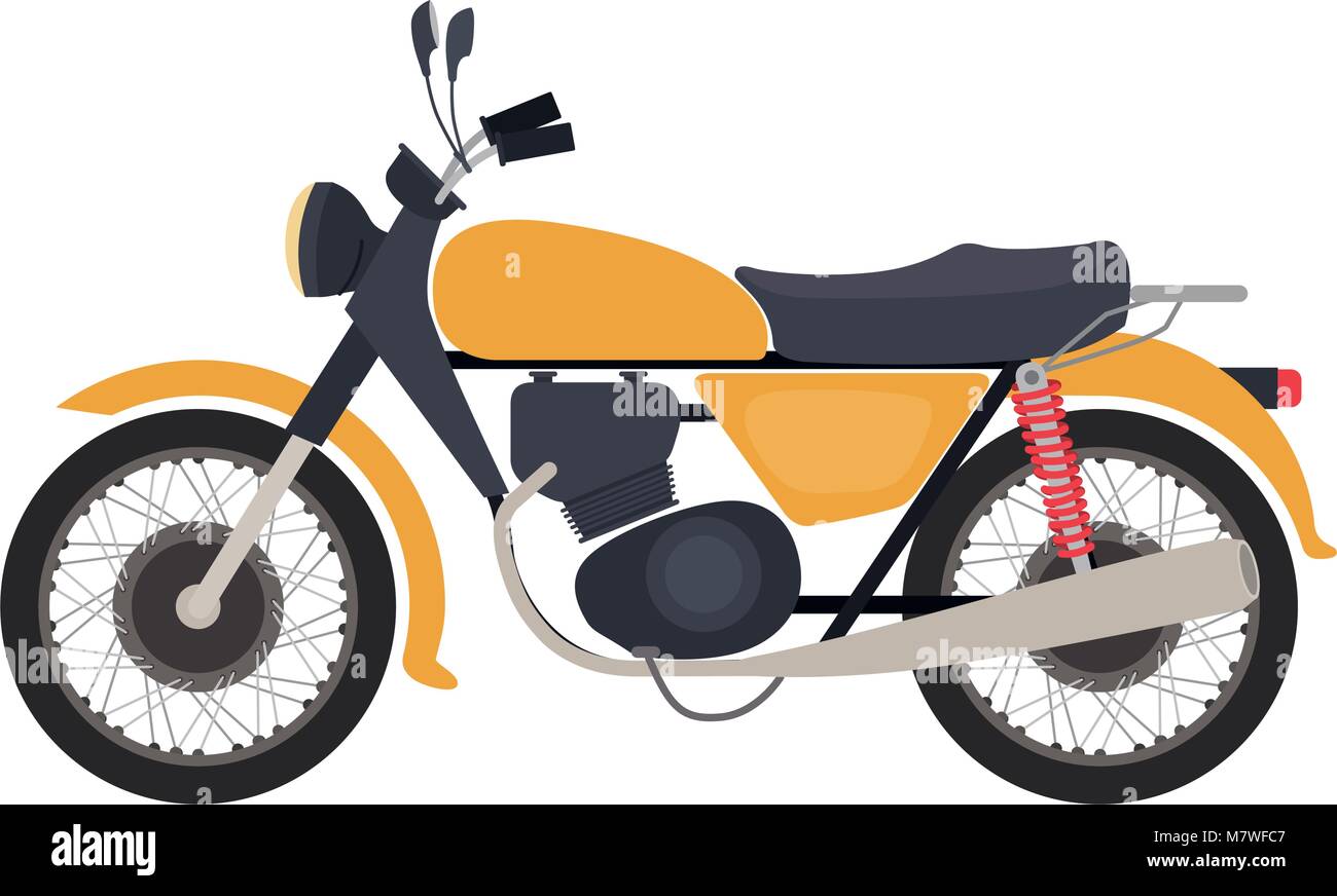 retro motorcycle classic icon Stock Vector Image & Art - Alamy