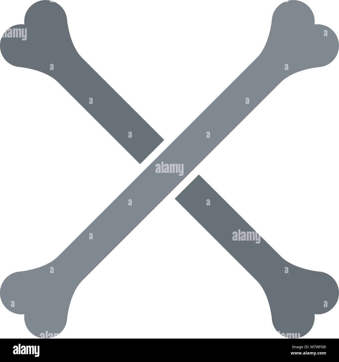 bones crossed isolated icon Stock Vector Image & Art - Alamy