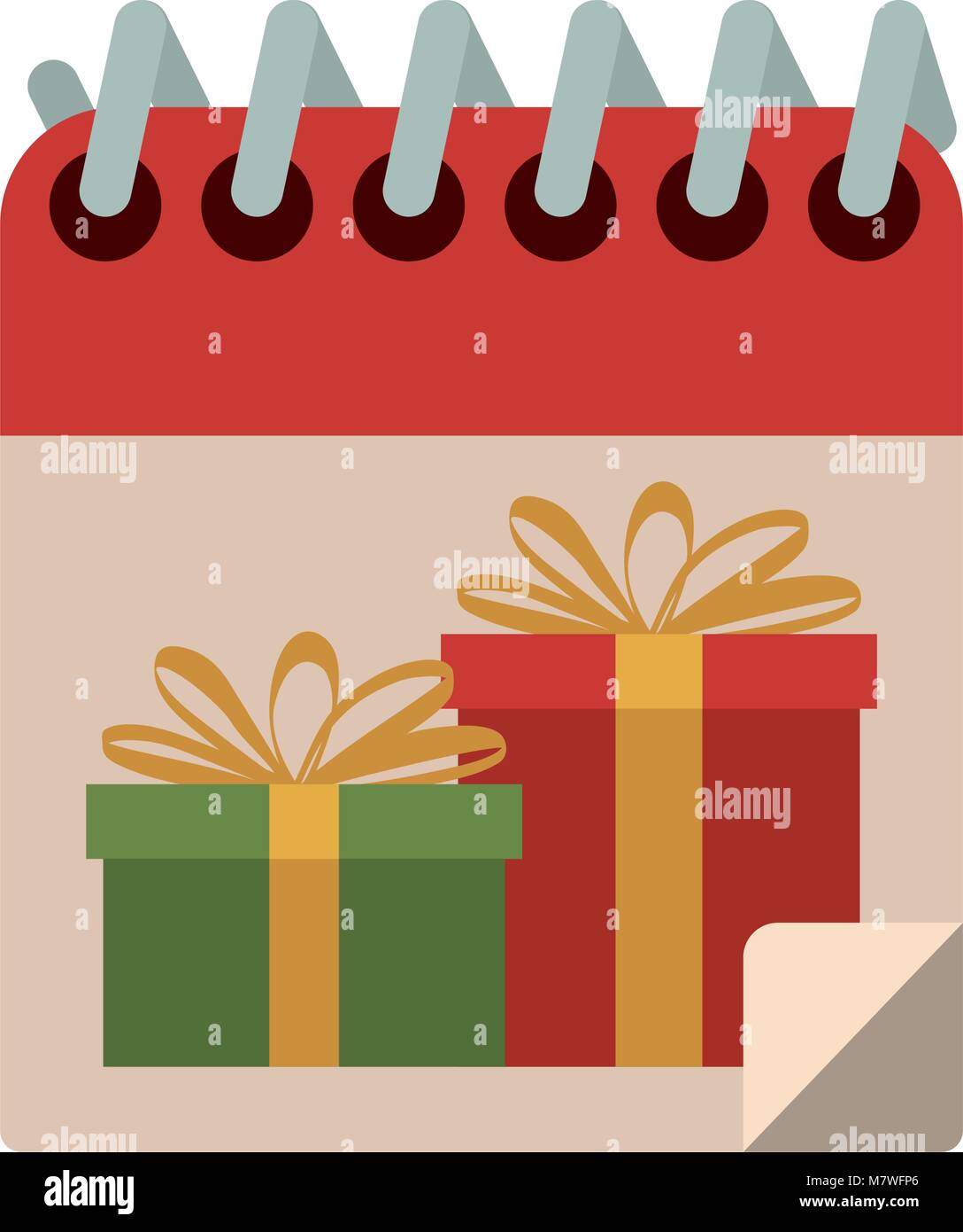Calendar christmas note Stock Vector Images - Alamy