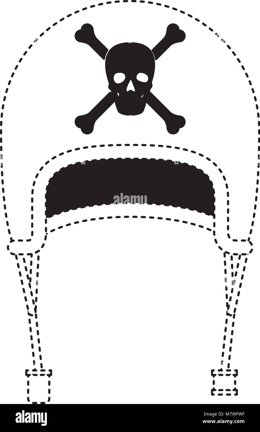 classic motorcyclist helmet with skull patch Stock Vector Image & Art ...