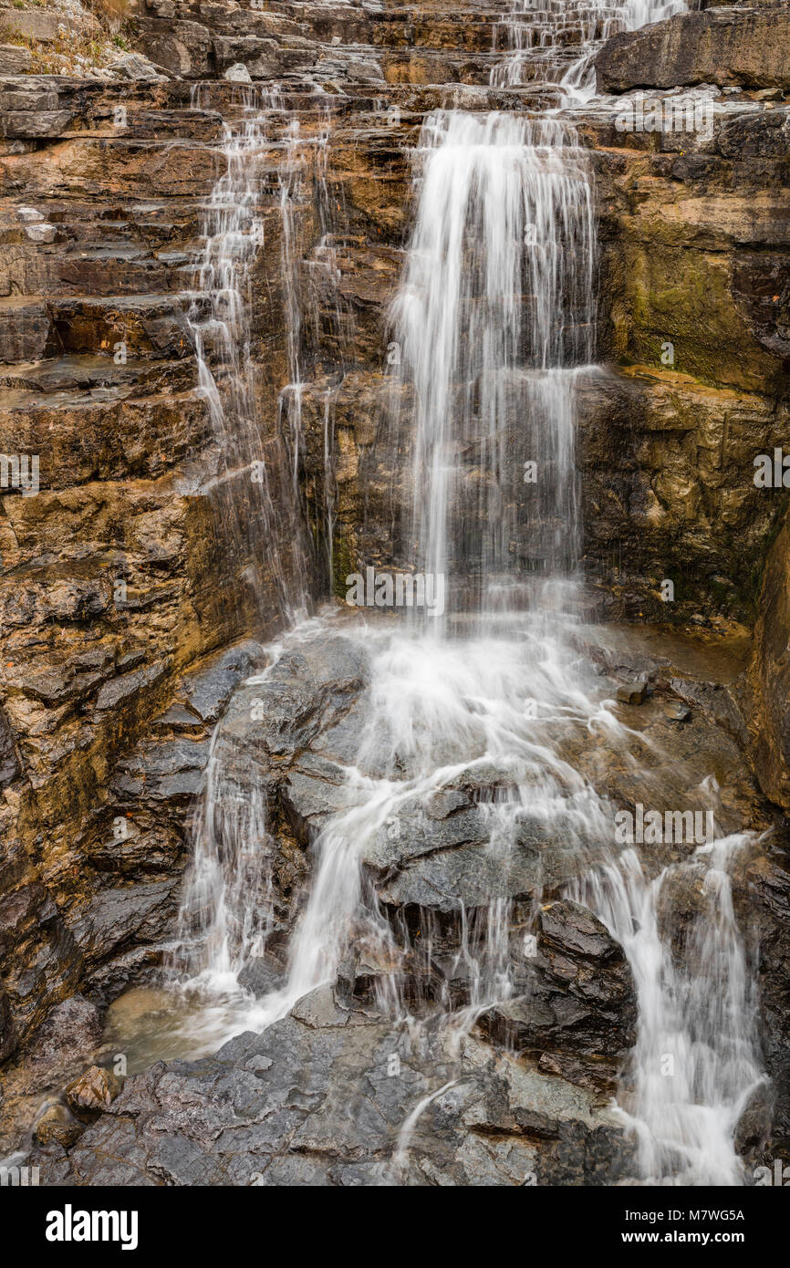 Haystack Falls, Glacier National Park, Montana Stock Photo - Alamy