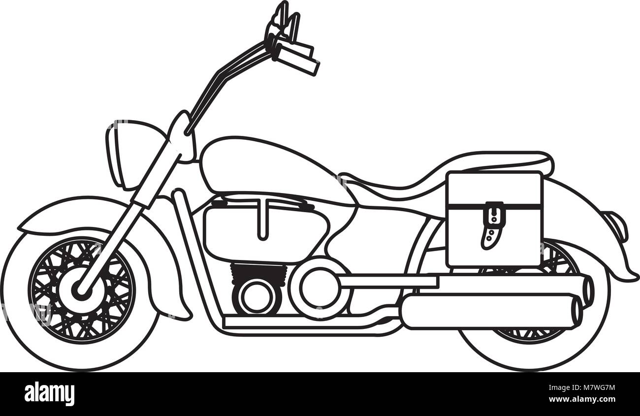 retro motorcycle classic icon Stock Vector Image & Art - Alamy