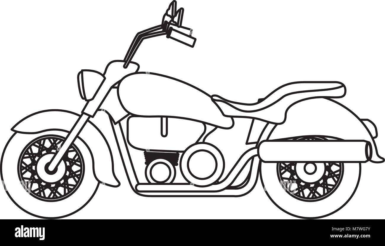 retro motorcycle classic icon Stock Vector Image & Art - Alamy