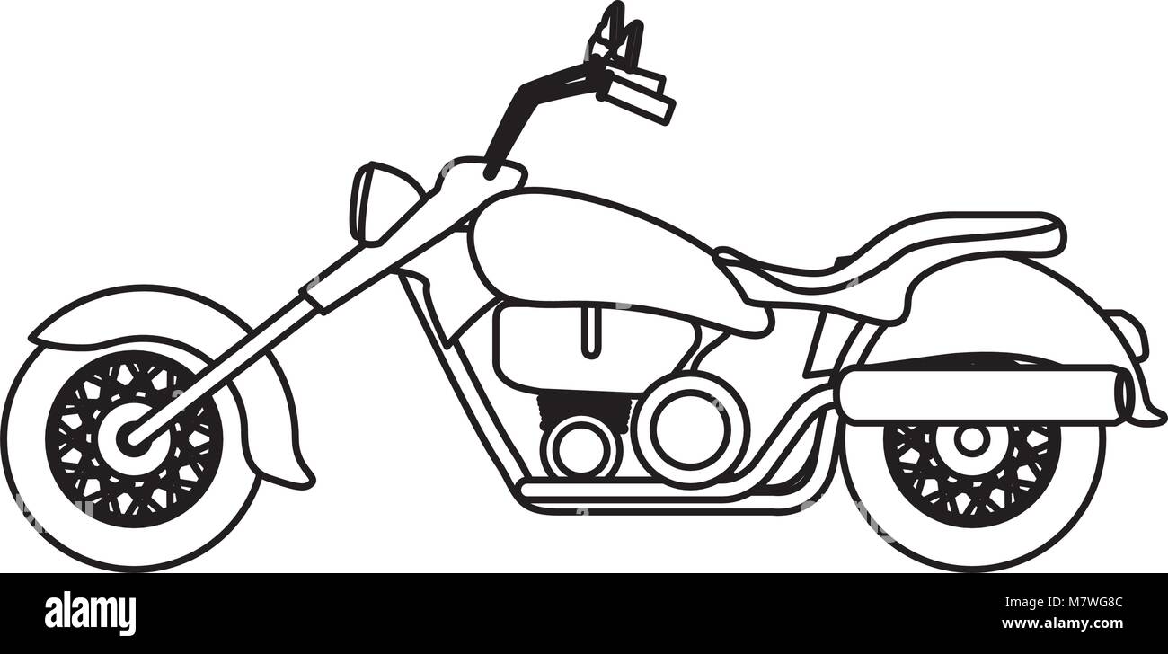retro motorcycle classic icon Stock Vector Image & Art - Alamy