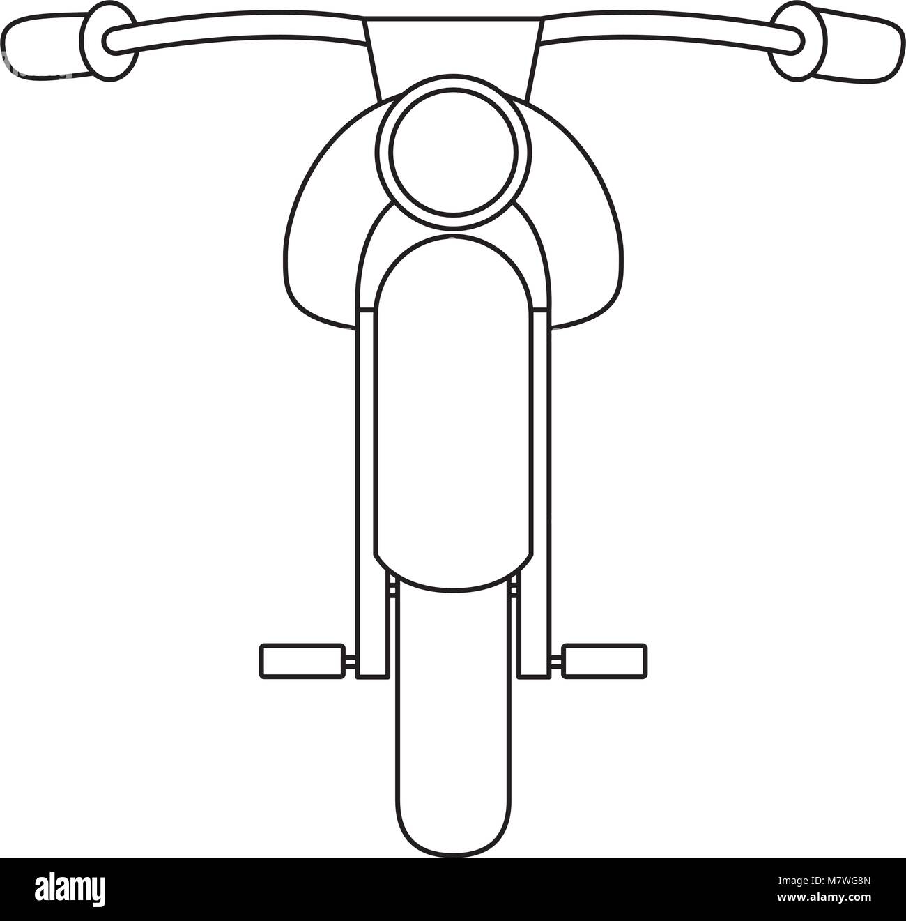 retro motorcycle classic front Stock Vector Image & Art - Alamy