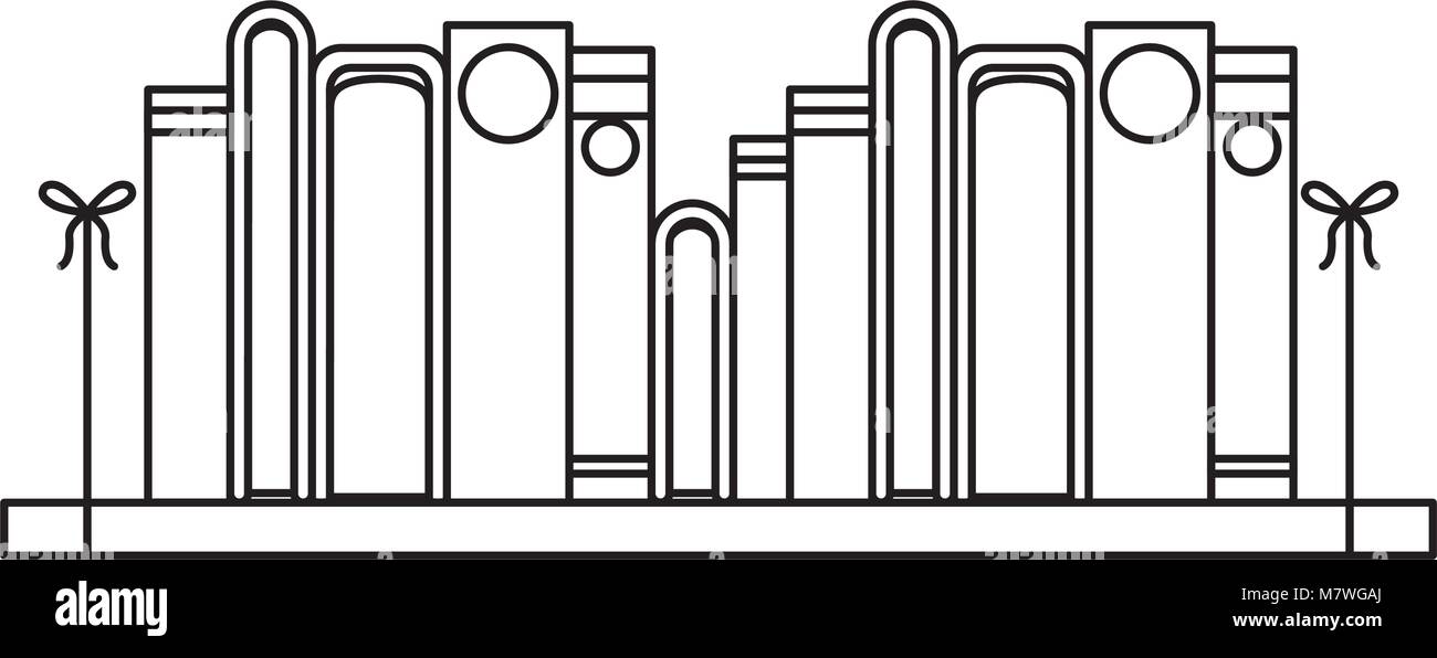 Shelving in library Stock Vector Images - Alamy