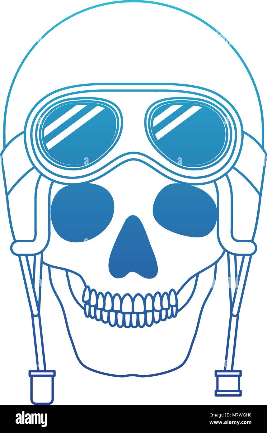 Skull helmet glasses Stock Vector Images - Alamy