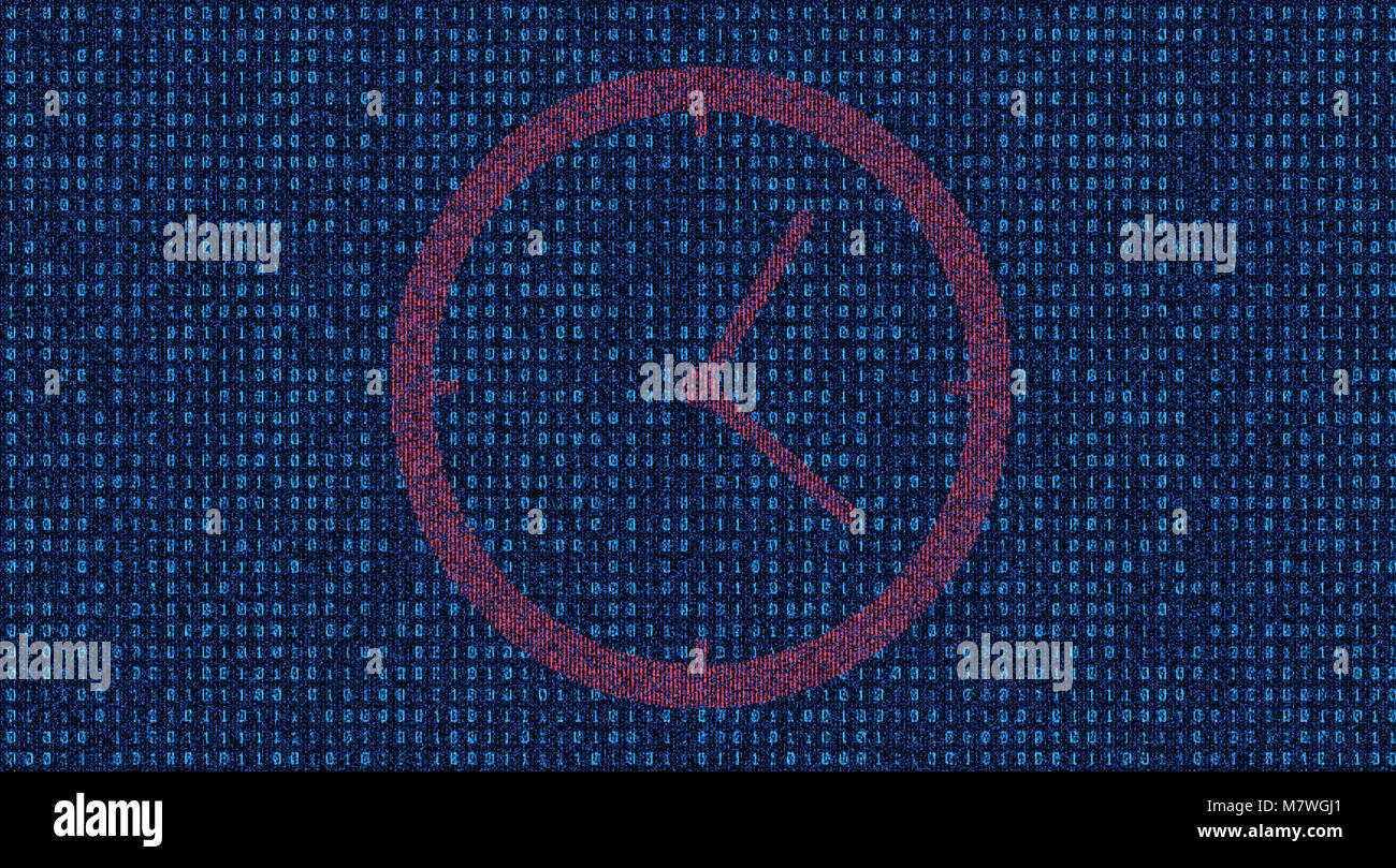 Technology Digital Network Communication, Binary Code, Information ...