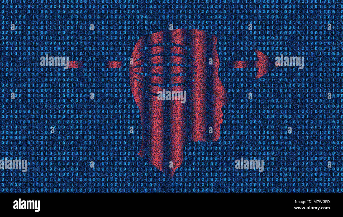 Technology Digital Network Communication Binary Code Information