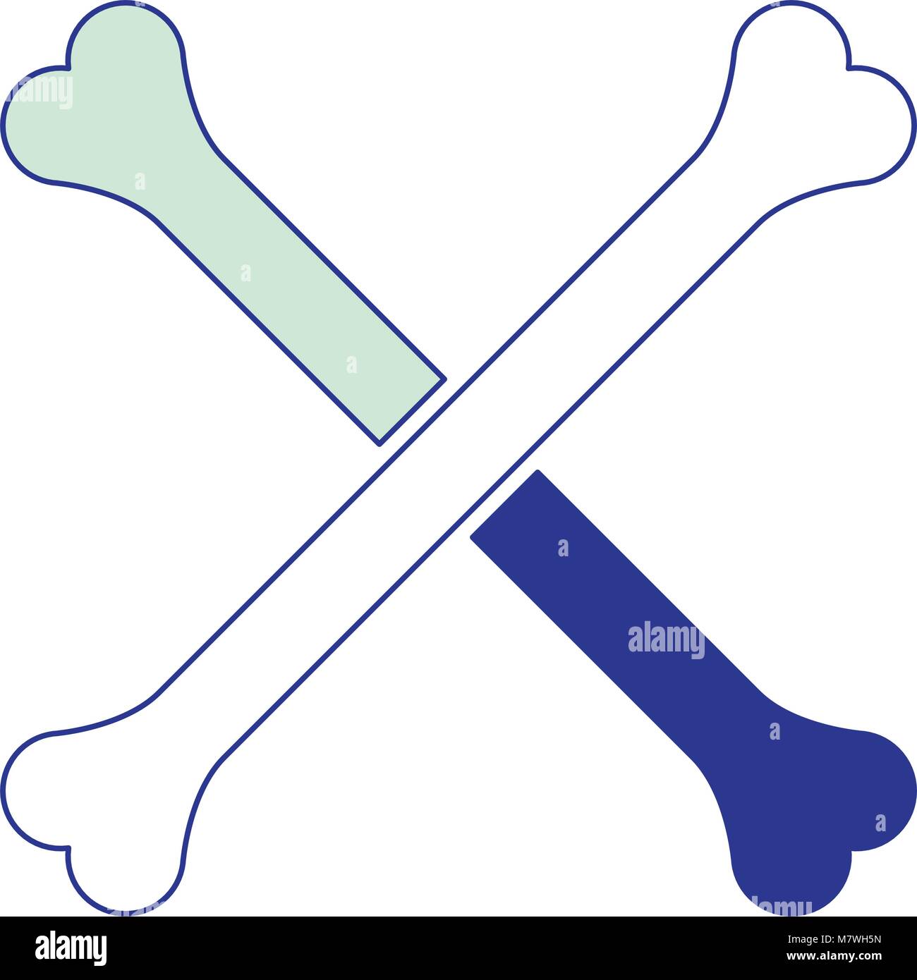 bones crossed isolated icon Stock Vector Image & Art - Alamy