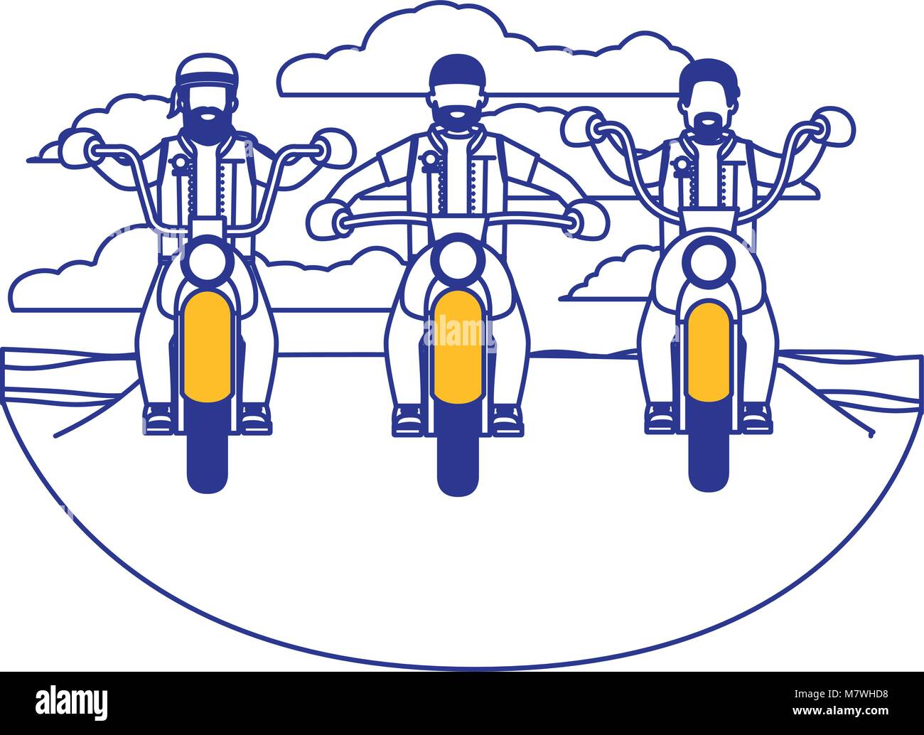 Bikers gang Stock Vector Images - Alamy