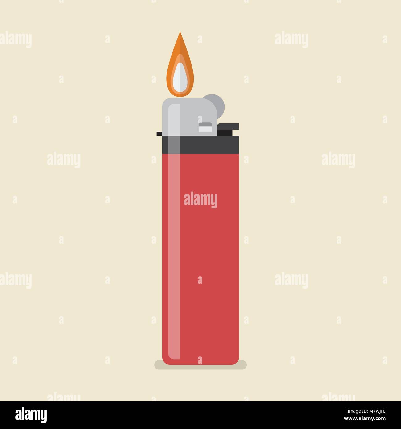 Lighter vector icon. Flat style vector Illustration Stock Vector Image ...
