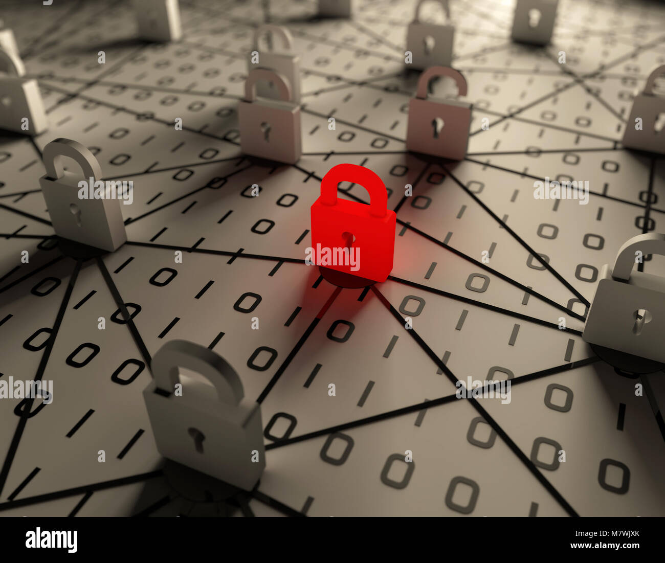 Network Technology Security, Locking and Connecting Stock Photo - Alamy