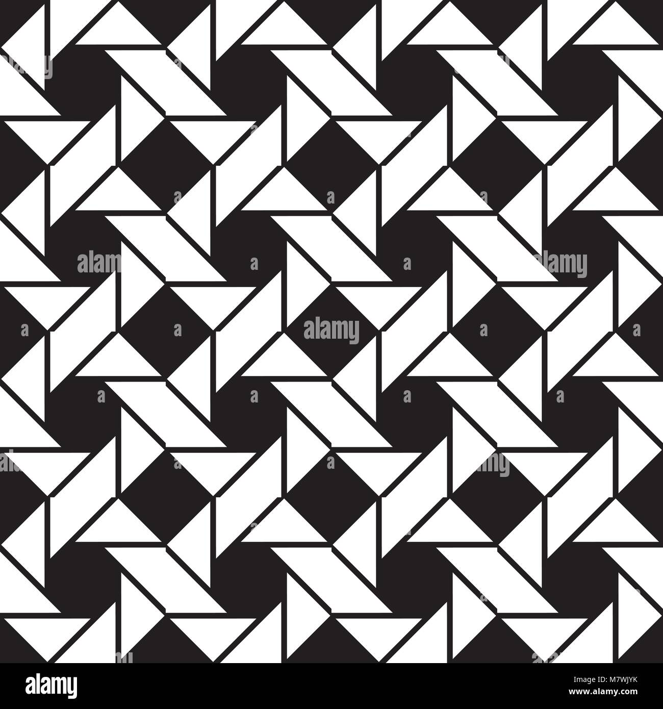 Universal repeating abstract shape in black and white Stock Vector ...