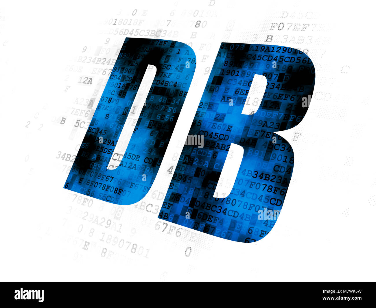 Stock market indexes concept: DB on Digital background Stock Photo - Alamy