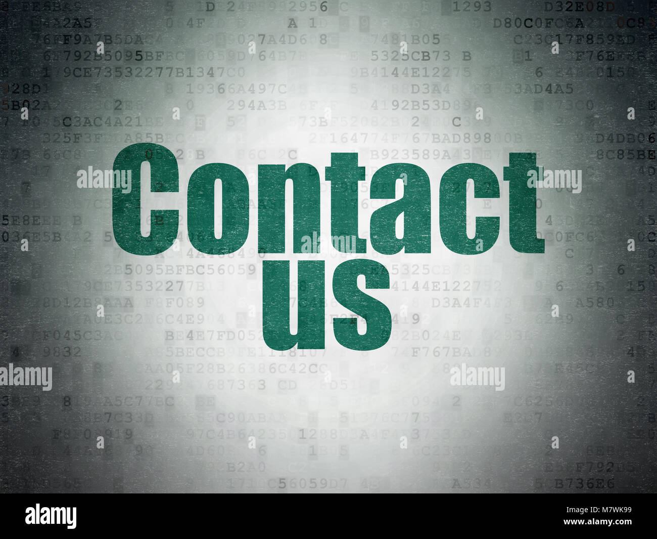 Marketing concept: Contact Us on Digital Data Paper background Stock ...