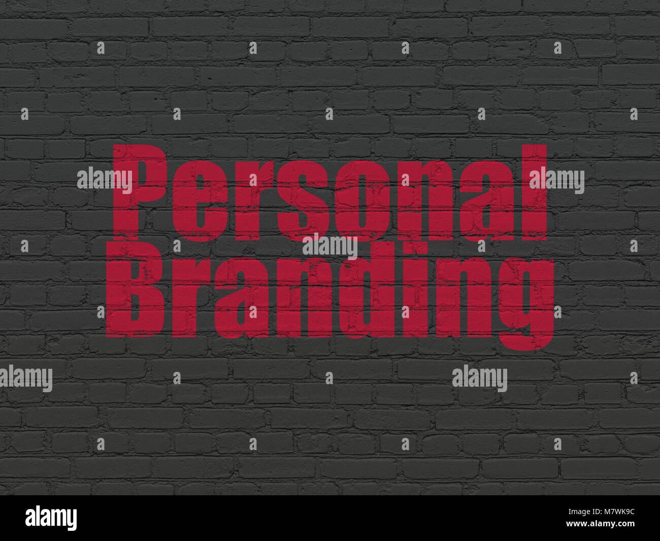 Advertising concept: Personal Branding on wall background Stock Photo ...