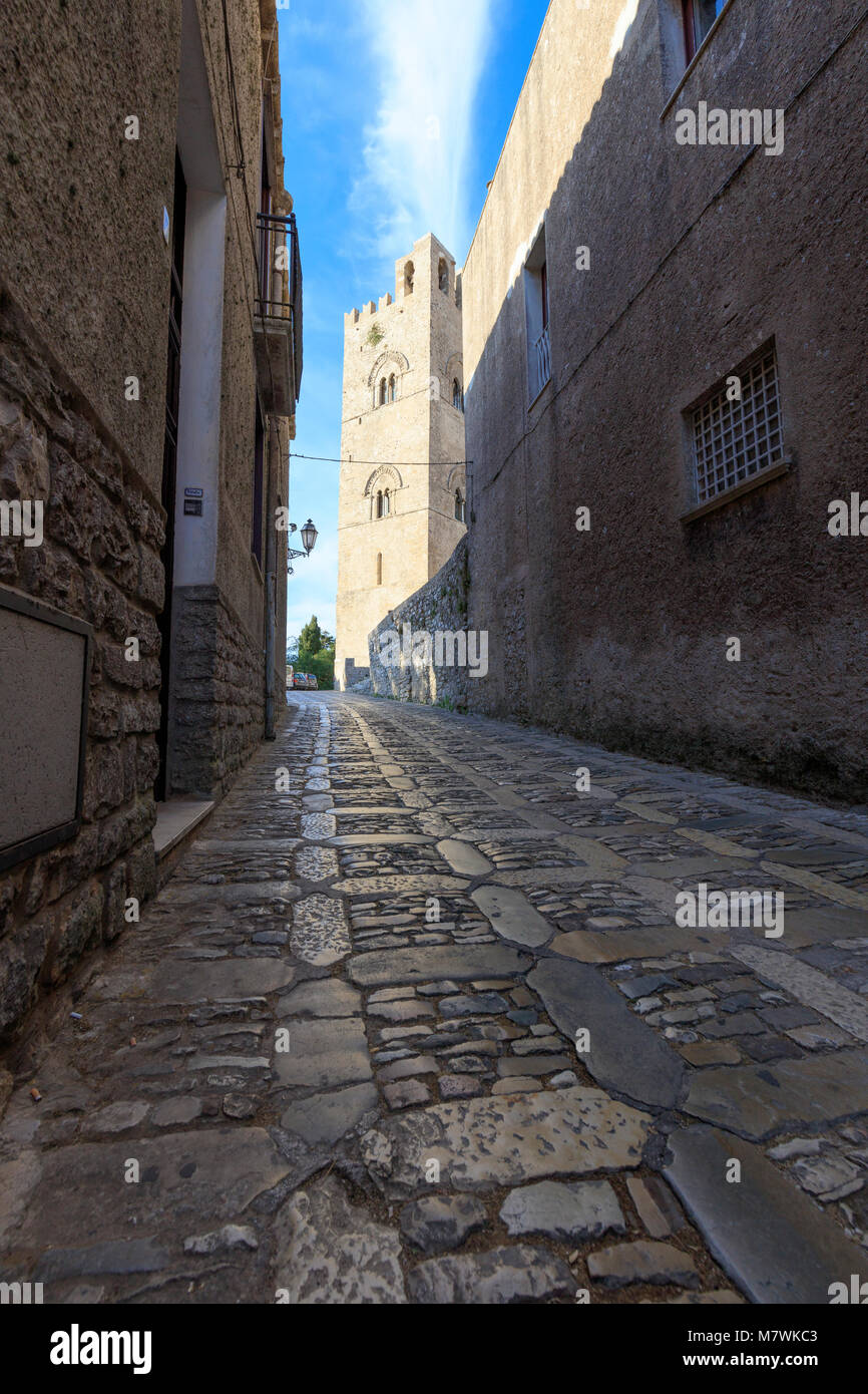 Medieval old town erice sicily italy hi-res stock photography and ...