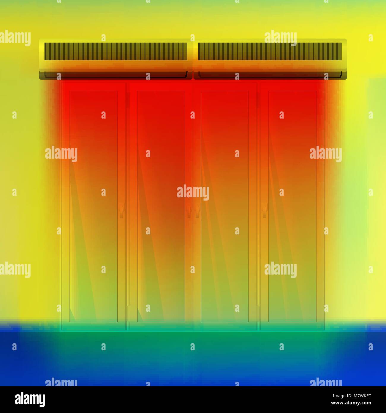 Air curtain door Stock Vector Images - Alamy