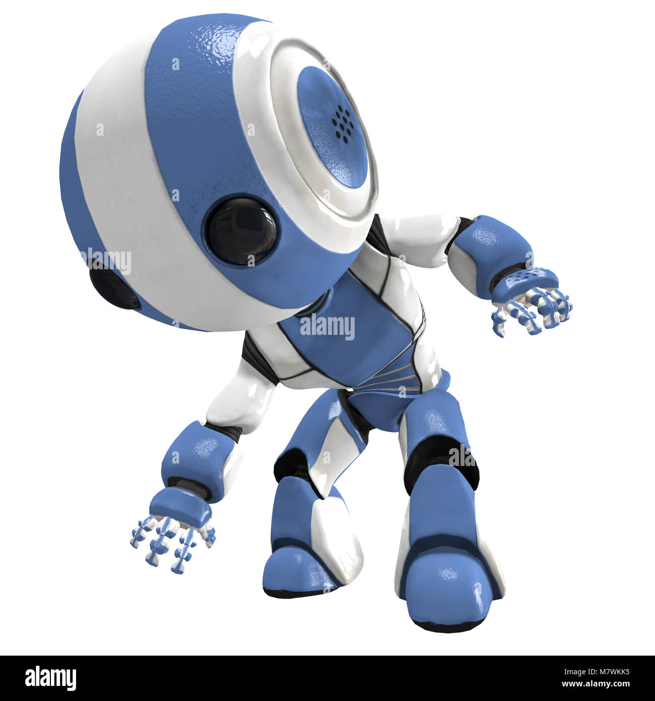 3d robot grabbing from floor Stock Photo - Alamy