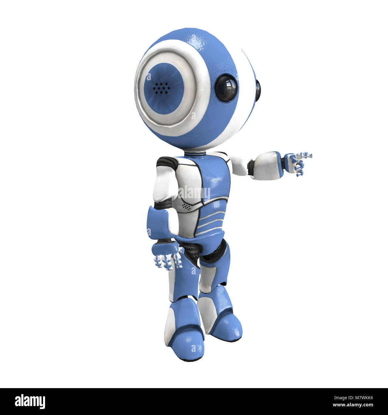 3d robot pointing Stock Photo - Alamy