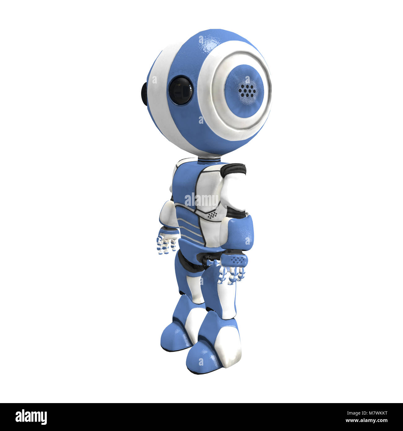 3d robot standing sideways Stock Photo - Alamy