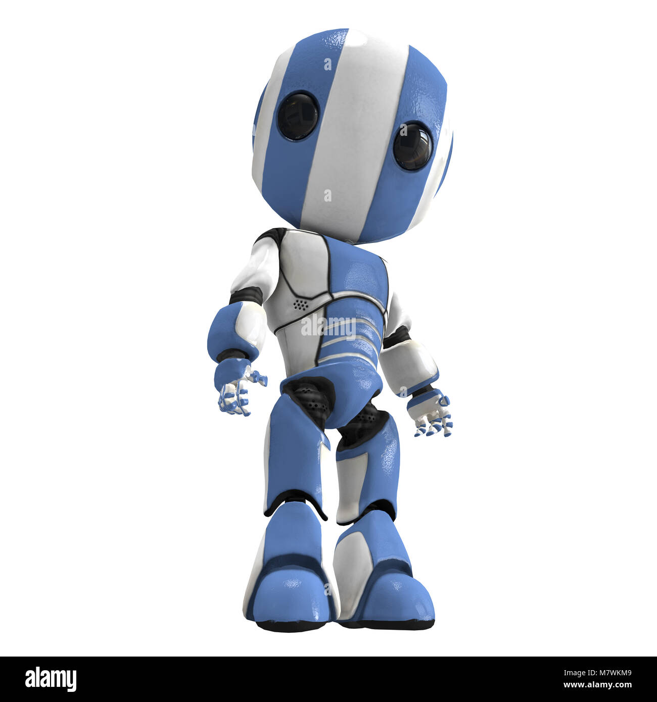 3d robot hero pose Stock Photo - Alamy