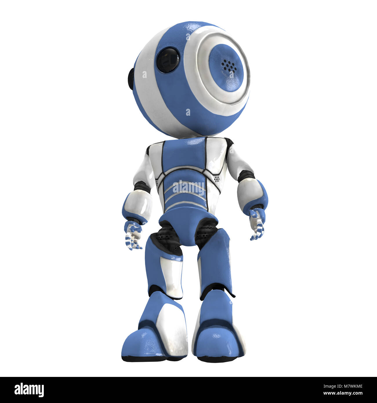3d robot confidence pose Stock Photo - Alamy