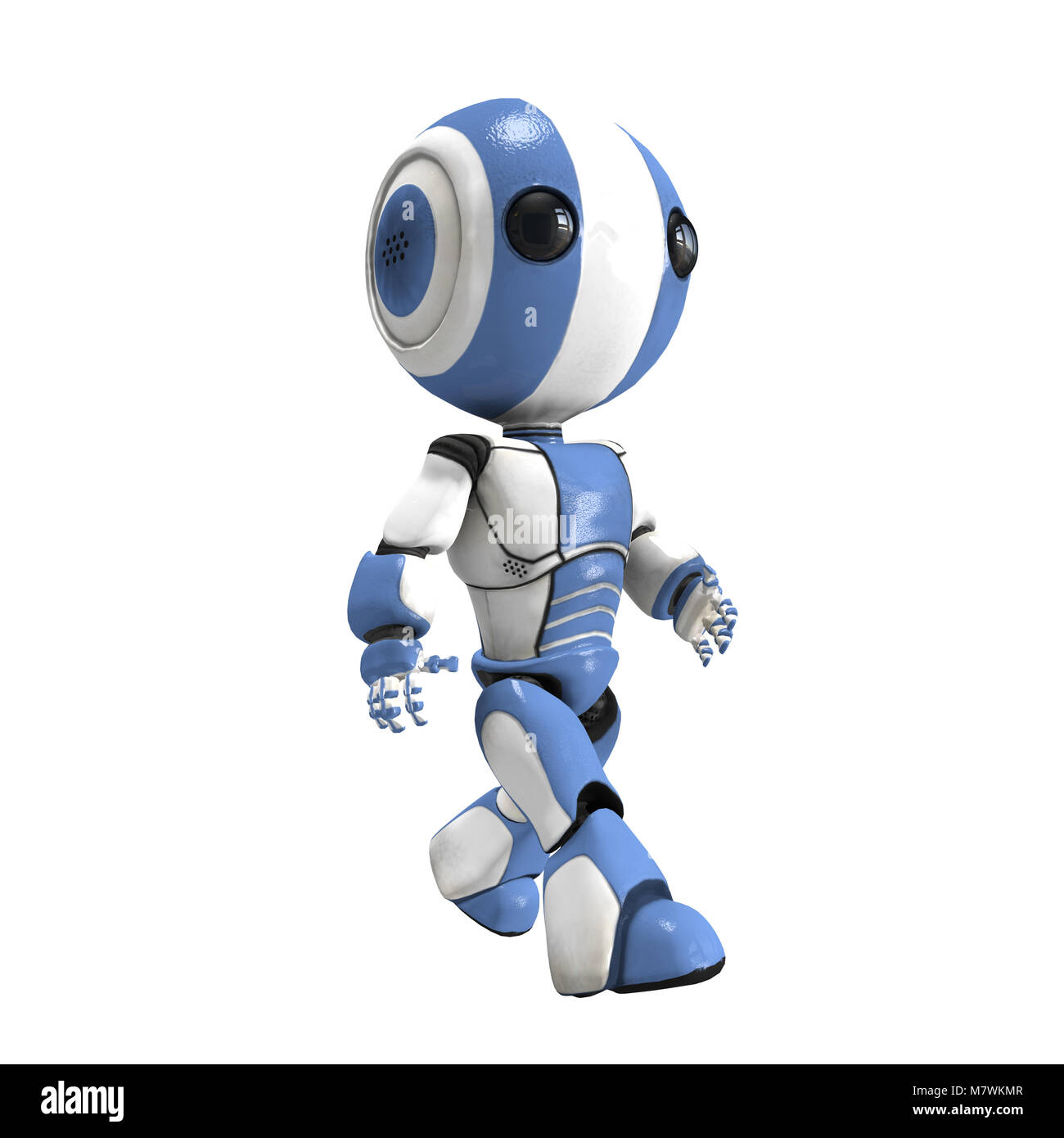 3d robot walking Stock Photo - Alamy