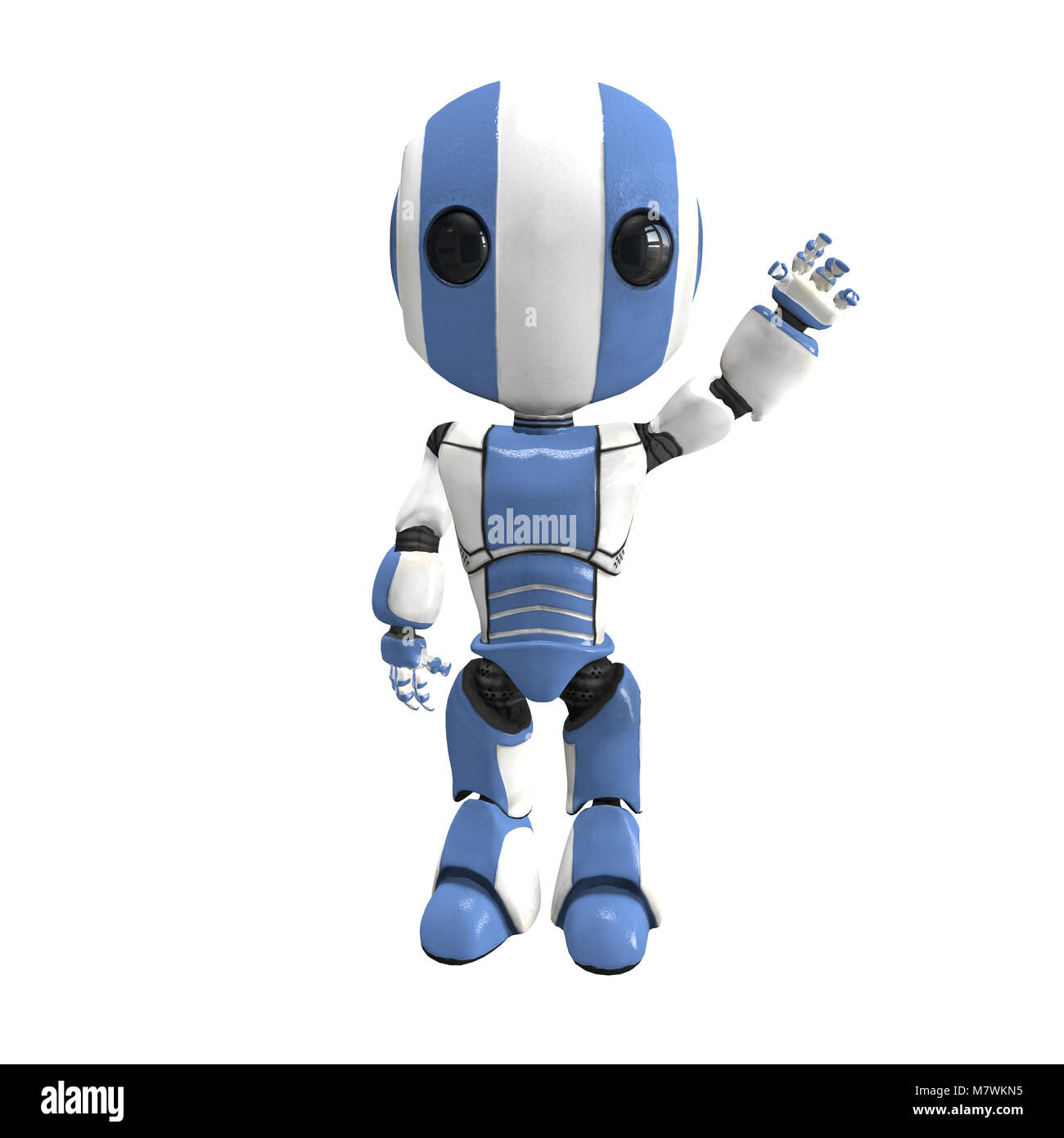 3d robot waving Stock Photo - Alamy