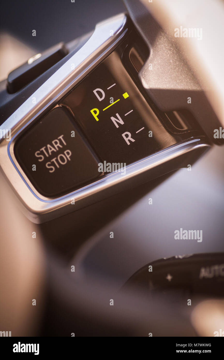 Color image of an automatic transmission gear of a car Stock Photo - Alamy