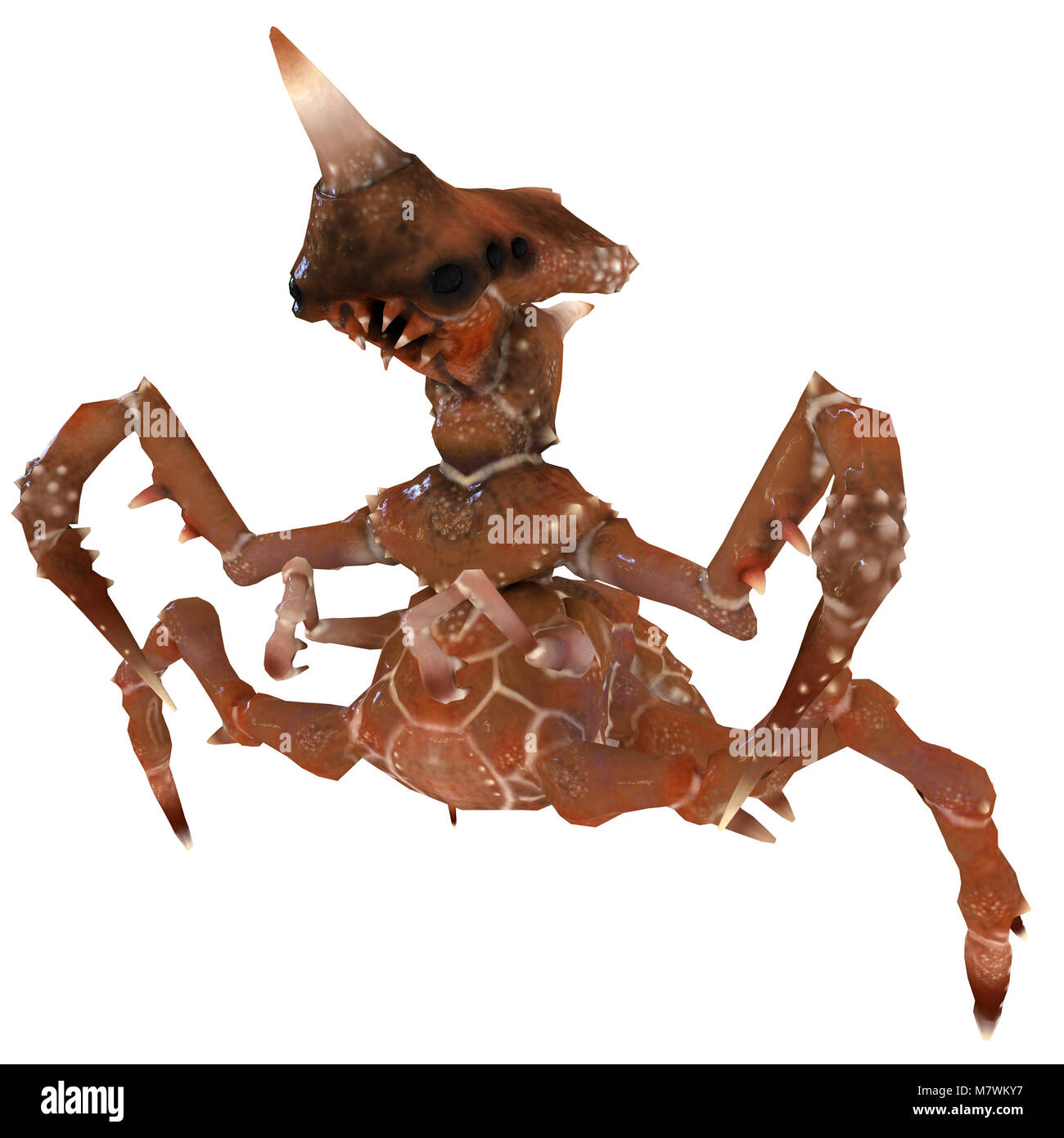 3d insect crab monster front view Stock Photo - Alamy