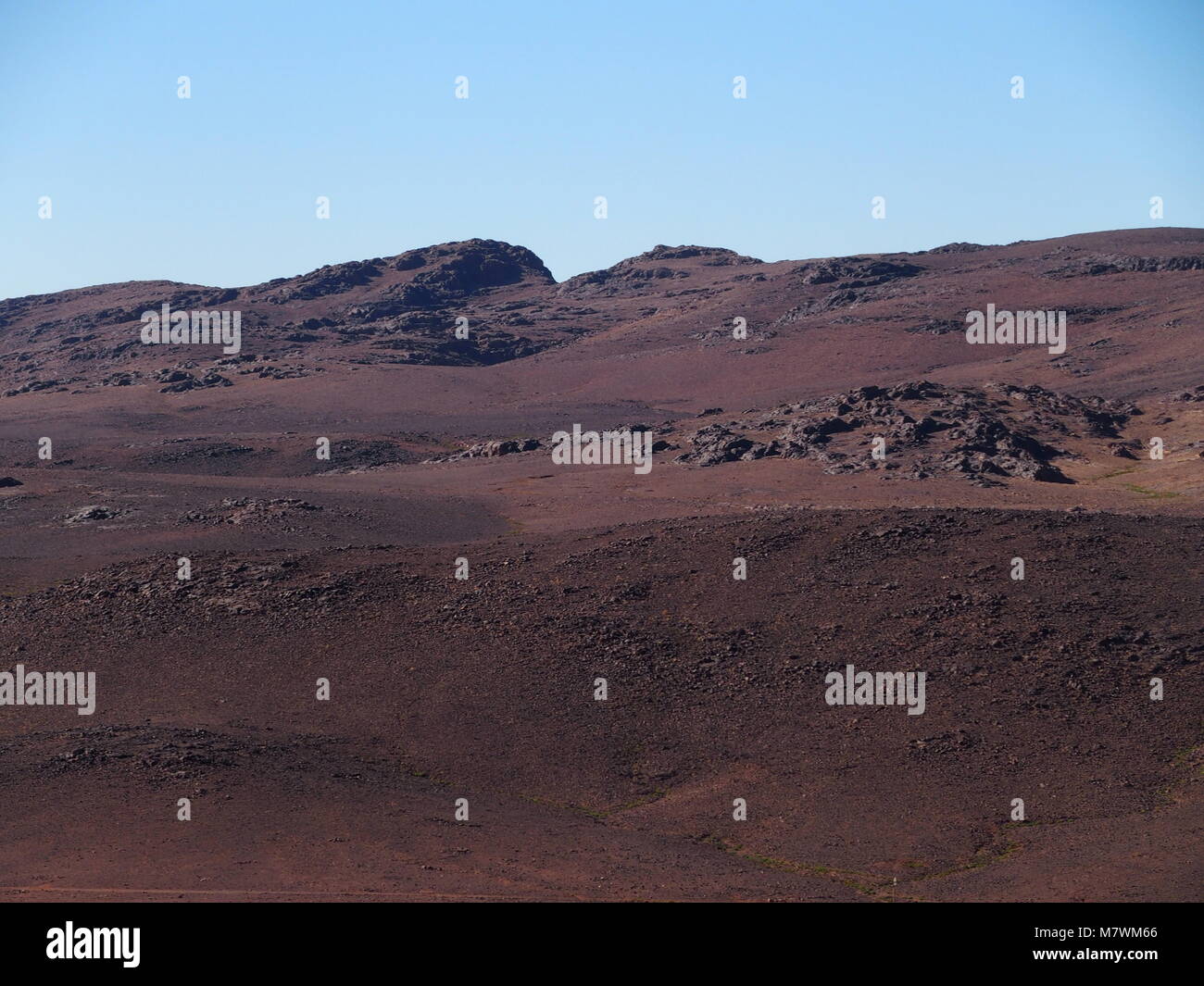 Rocky Atlas Mountains range landscapes in southeastern Morocco near old ...