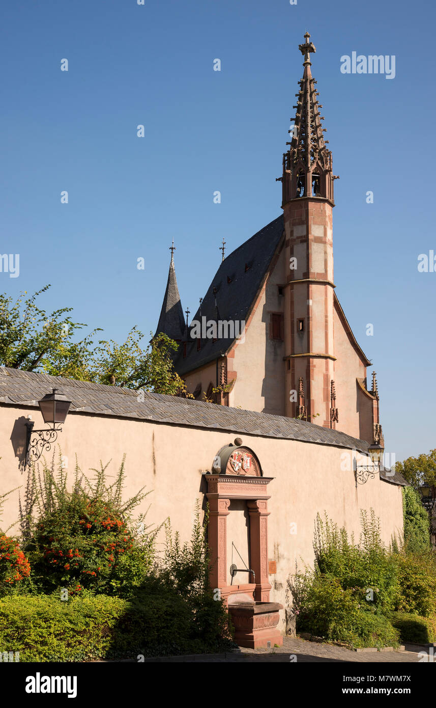 Michaelskapelle, Kiedrich, Rheingau, Hessen, Deutschland Stock Photo ...