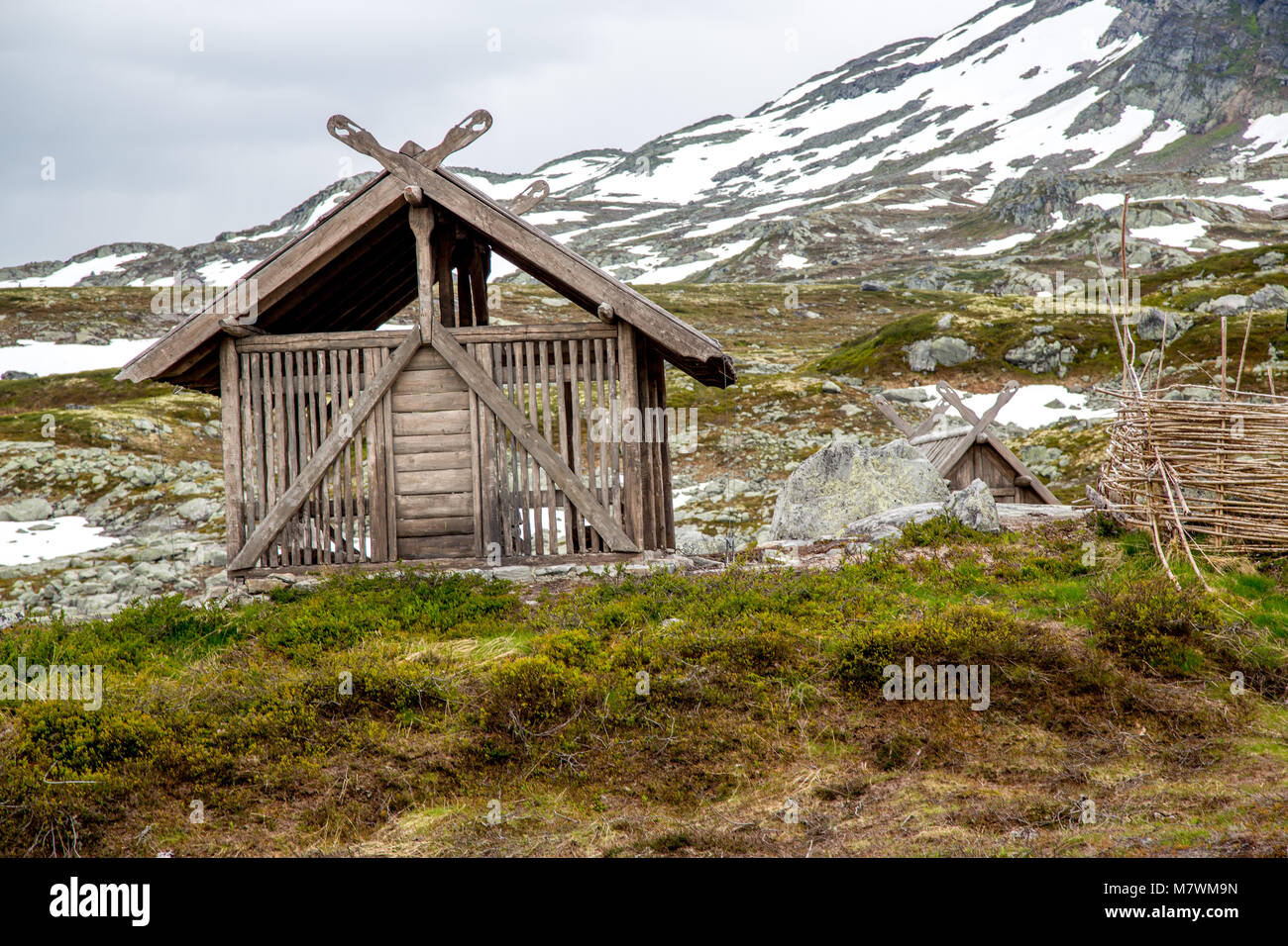 Remains of the reality show 'Den siste viking' (The last viking) shot ...