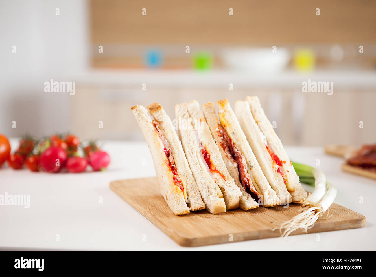 Fresh made organic sandwiches hi-res stock photography and images - Alamy