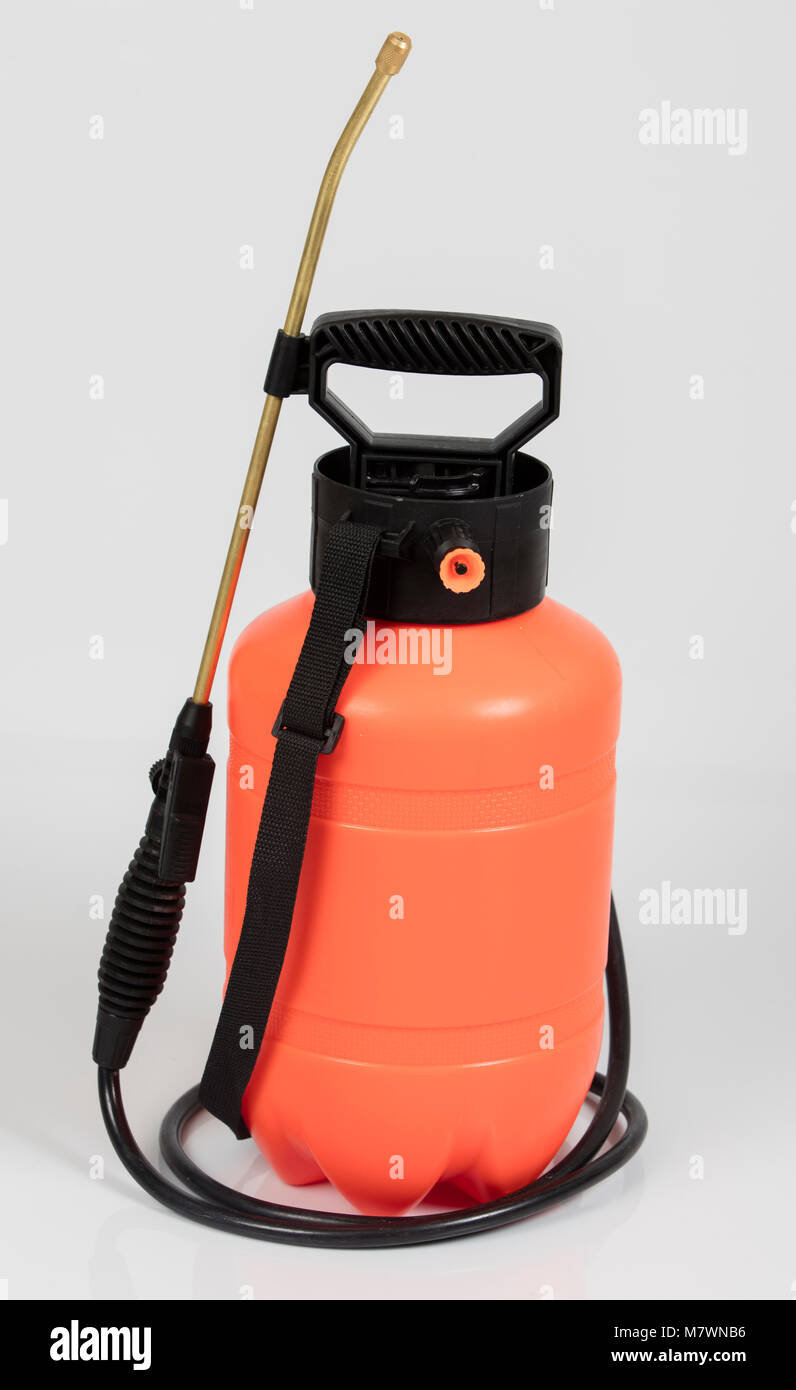 insecticide sprayers on isolated white background Stock Photo - Alamy