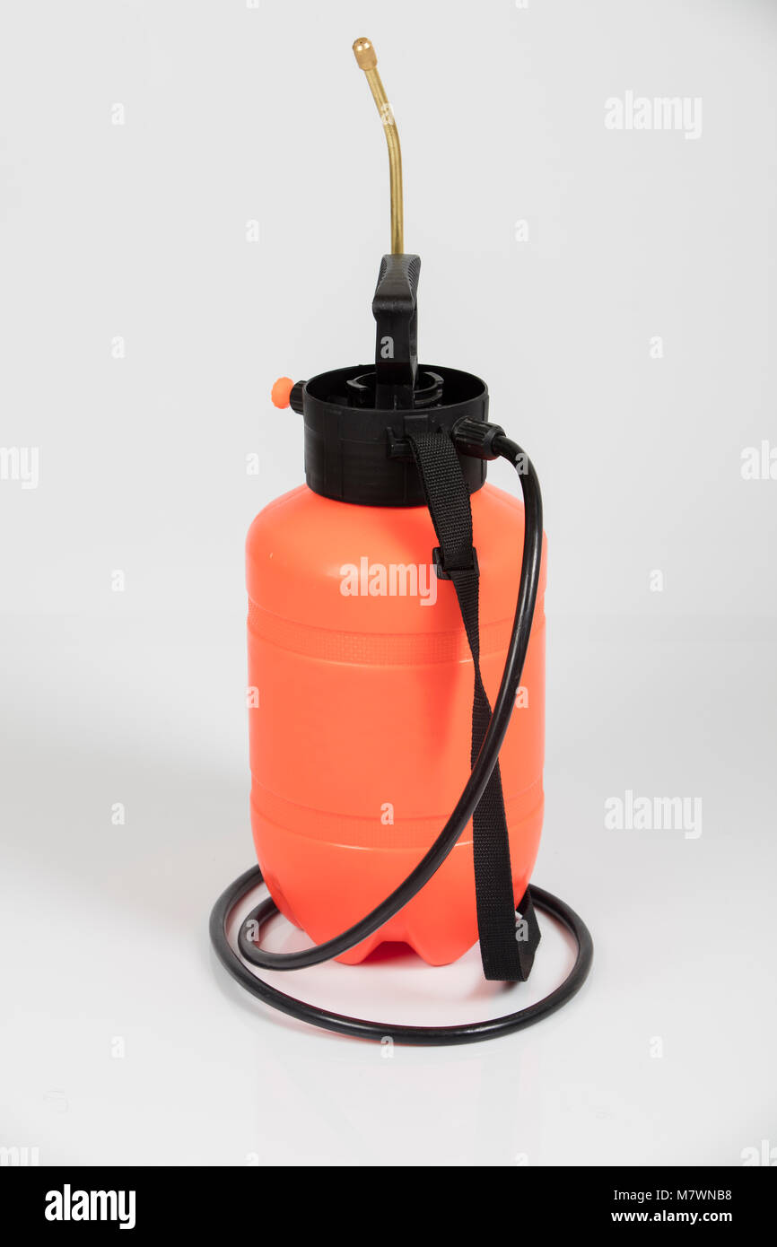 insecticide sprayers on isolated white background Stock Photo - Alamy
