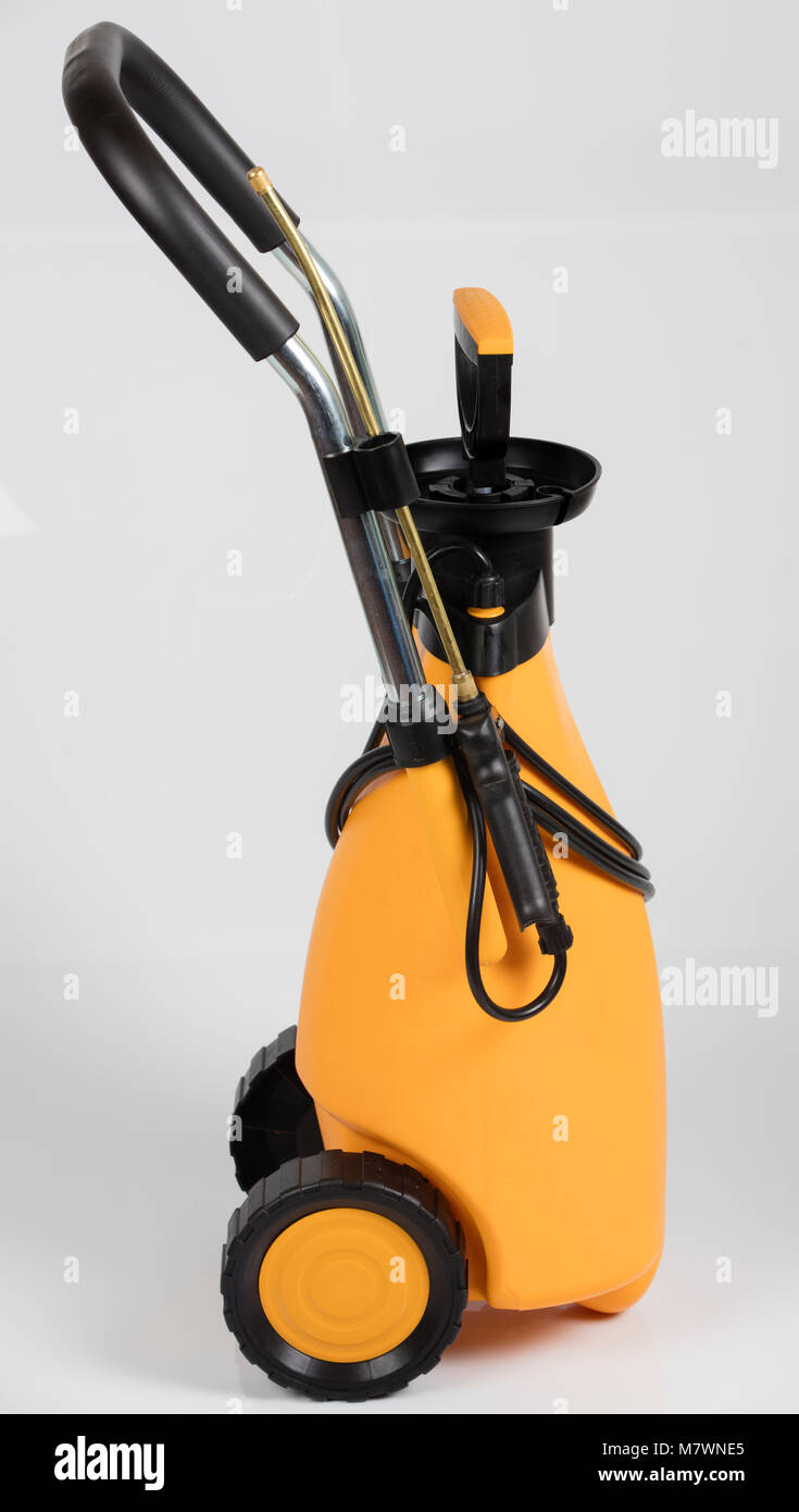 insecticide sprayers on isolated white background Stock Photo - Alamy